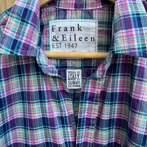 Ralph Lauren | Tops | Frank Eileen Barry Poplin Plaid Shirt Euc | Poshmark